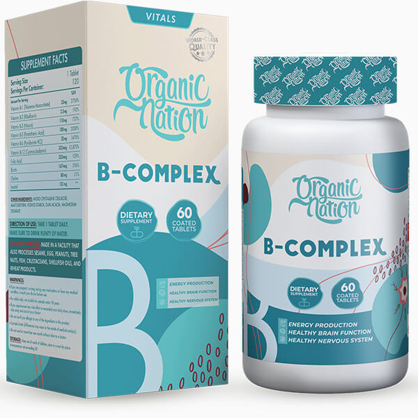 B-Complex Advanced Formula-60Serv.-60Tablets – Organic Nation