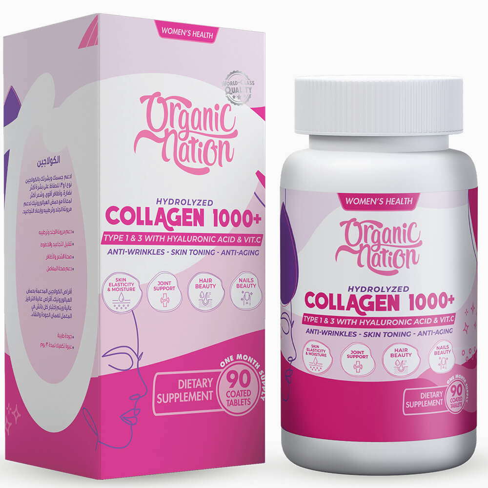 Hydrolyzed Collagen 1000 -90Coated Tablets – Organic Nation