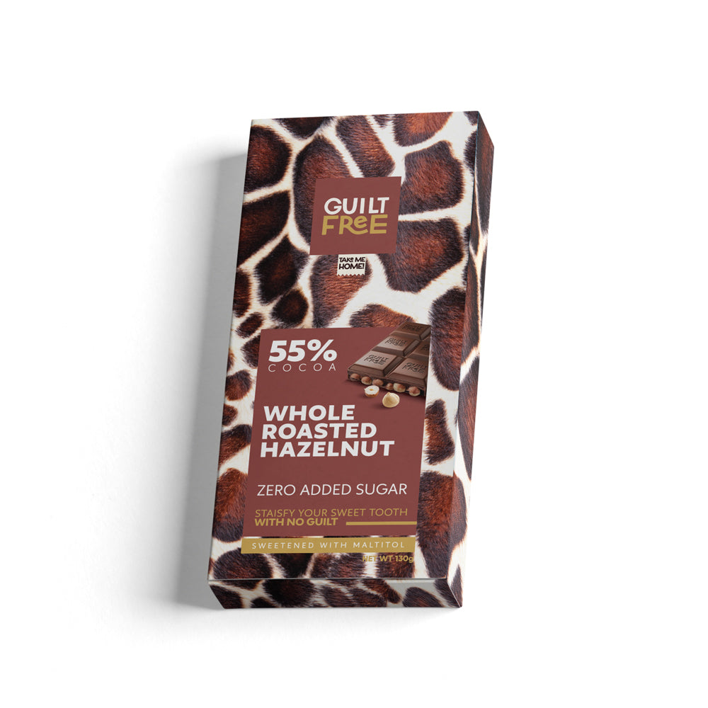 Guilt Free Chocolate Bar 130G-Hazelnut Chocolate – Organic Nation
