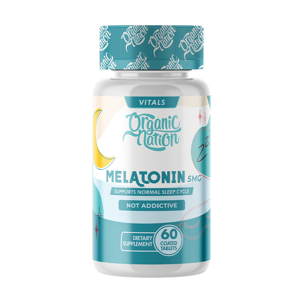 Melatonin 5mg-60Serv.-60Tablets – Organic Nation