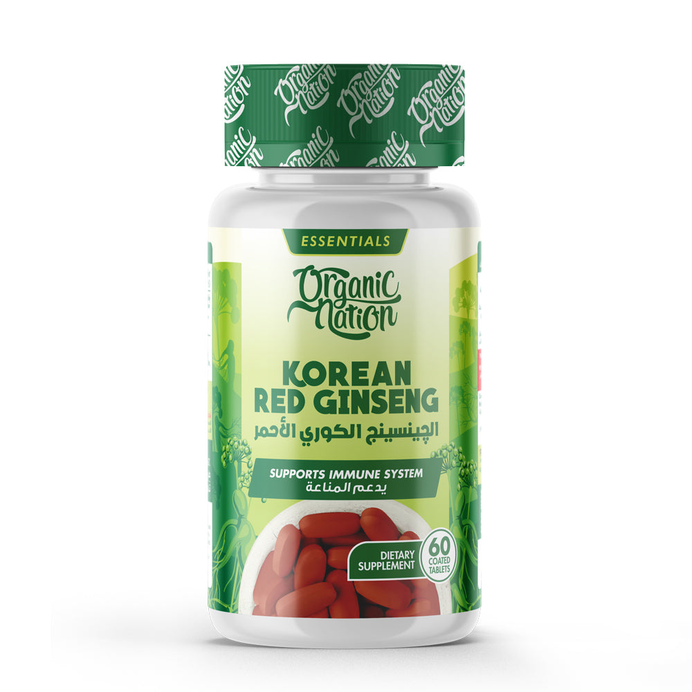 red korean ginseng Tablets| Organic Nation